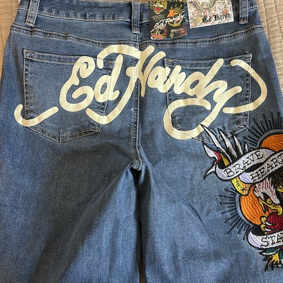Ed Hardy | Jeans | 25 Ed Hardy Brave Hards Stay True Embroidered Hards ...